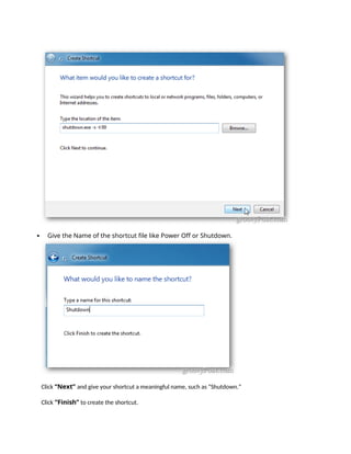 Shortcut Key For Shutdown Windows Systems | DOCX | Operating Systems | Computer Software and ...
