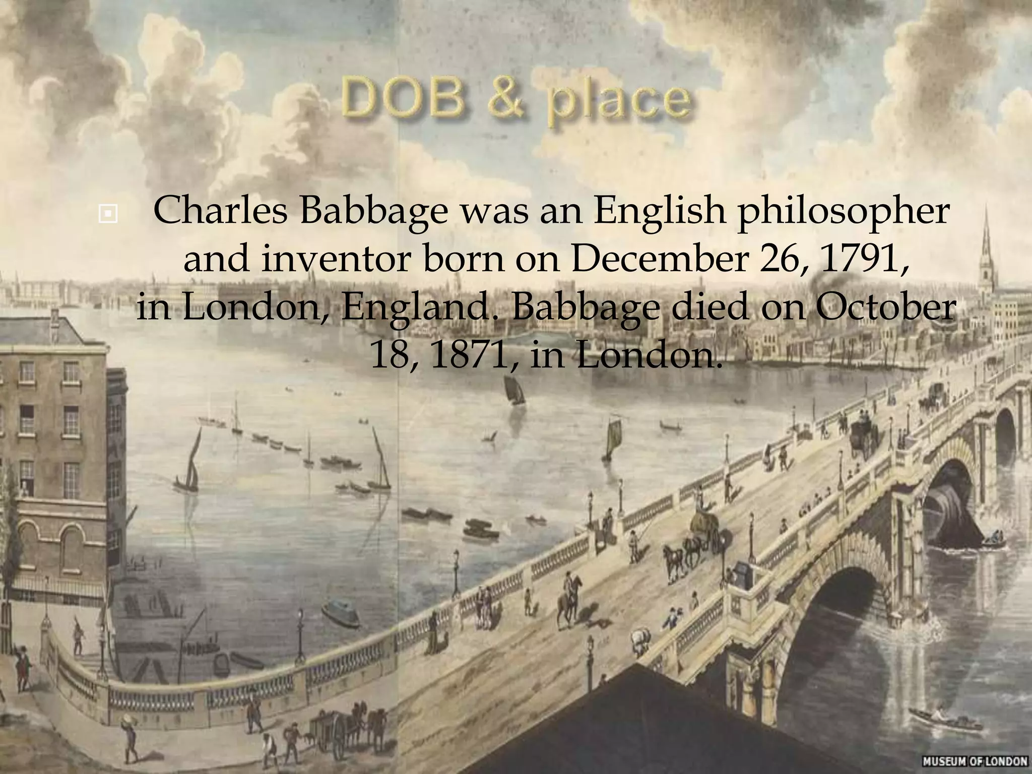 Charles babbage ppt | PPTX