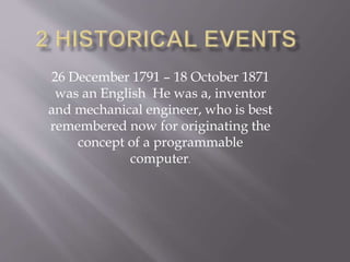 Charles babbage ppt | PPTX