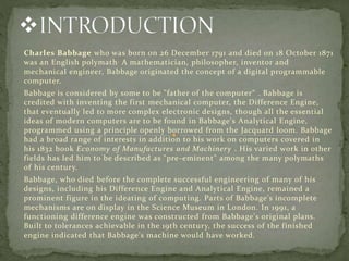 CHARLES BABBAGE'S BIOGRAPHY.pptx