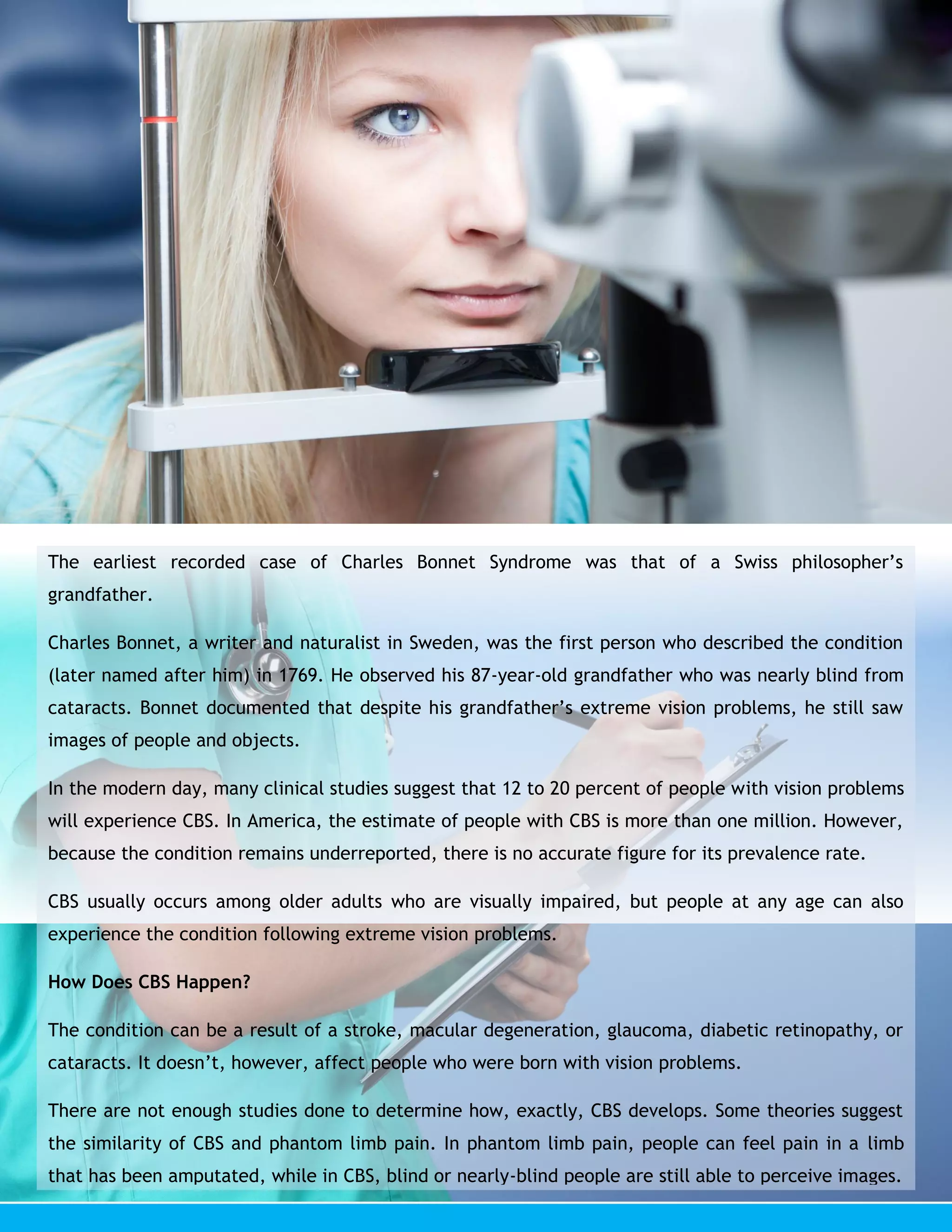 Charles Bonnet Syndrome: Images for the Blind | PDF