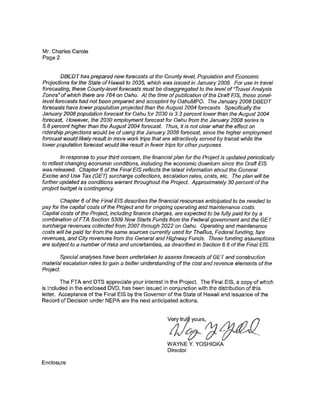 Charles Carole Letter to DTS | PDF