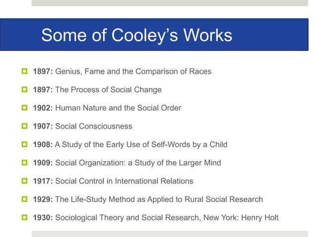 Charles Horton Cooley | PPTX