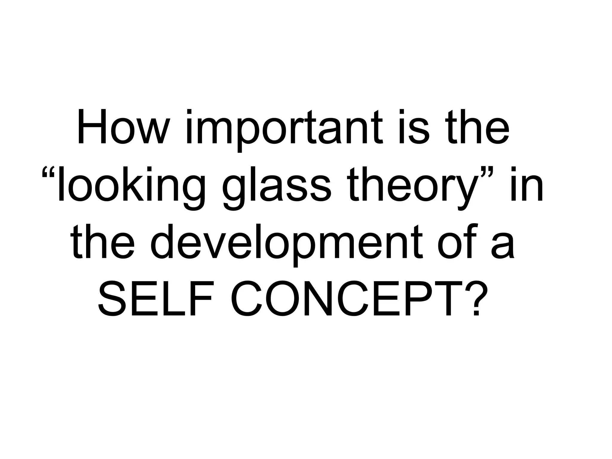 Charles Cooley Looking Glass | PPTX