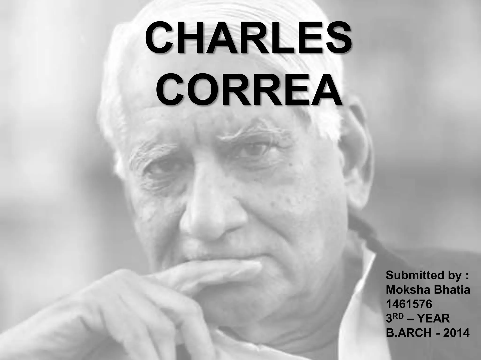Charles correa | PPTX