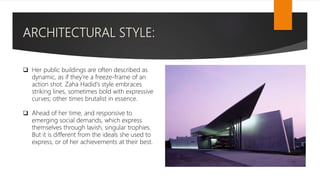 Charles Correa, BV Doshi and Zaha Hadid | PPTX