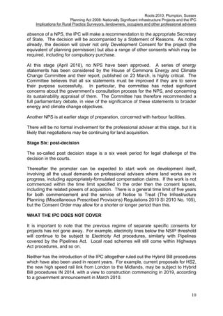 Nationally Significant Infrastructure Projects and IPC | PDF