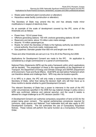 Nationally Significant Infrastructure Projects and IPC | PDF