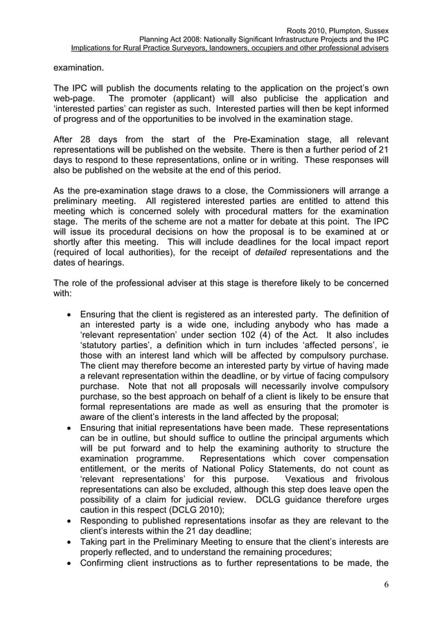 Nationally Significant Infrastructure Projects and IPC | PDF