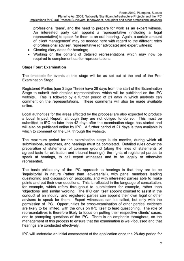 Nationally Significant Infrastructure Projects and IPC | PDF