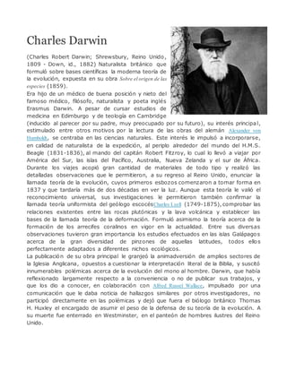 Charles darwin | DOCX