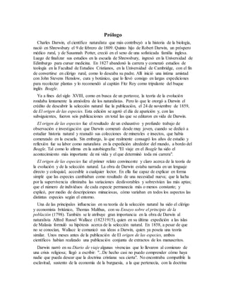 Charles darwin el origen de las especies | DOC