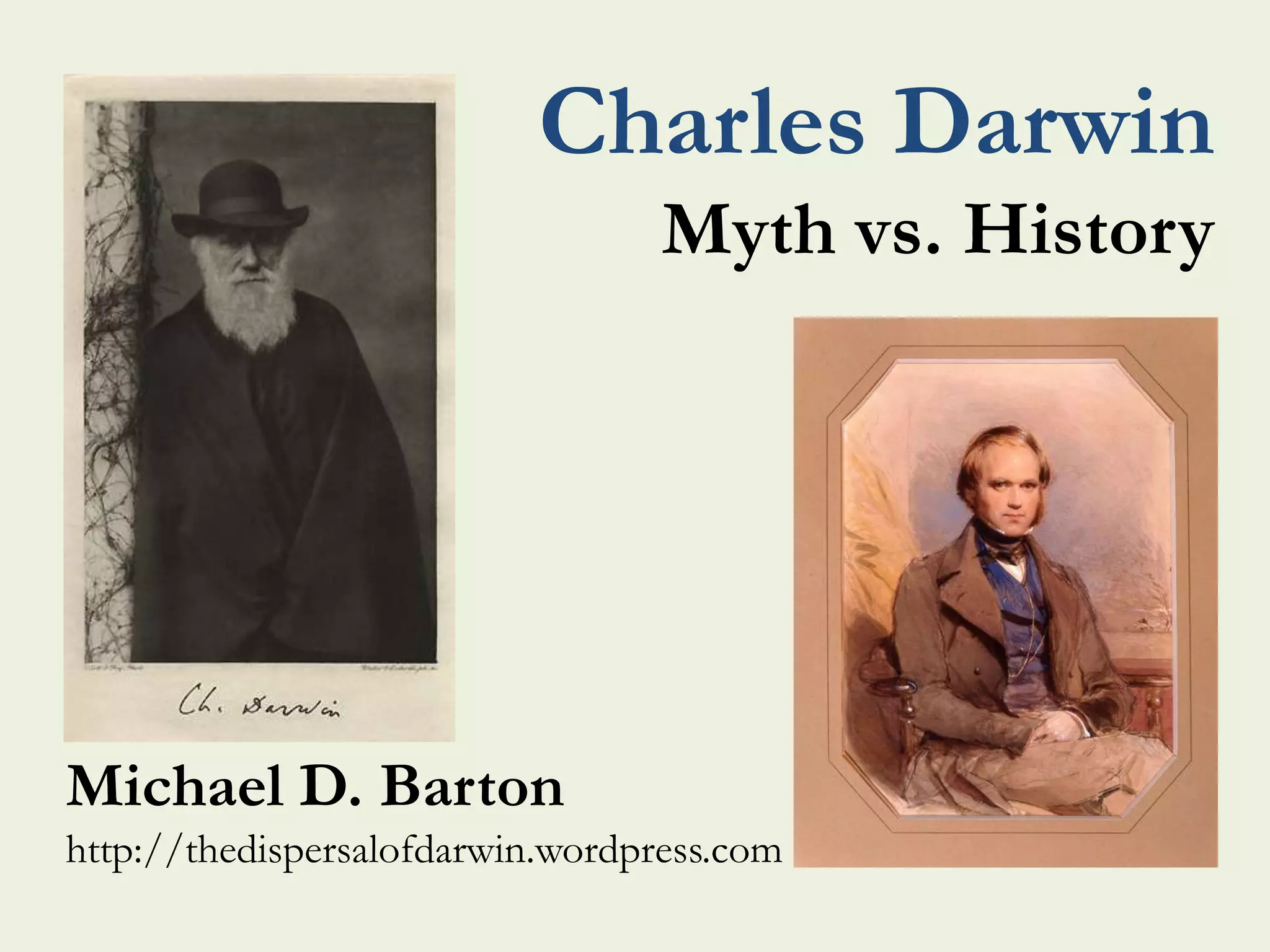 Charles Darwin: Myth vs. History | PPTX