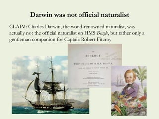 Charles Darwin: Myth vs. History | PPTX