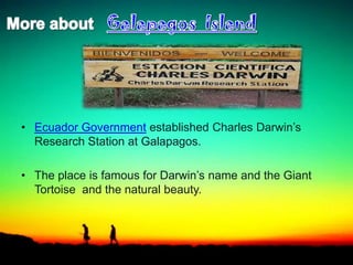 Charles darwin & The Galapagos Islands | PPTX