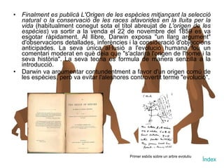 Charles darwin i la teoria de l’evolució | PPT