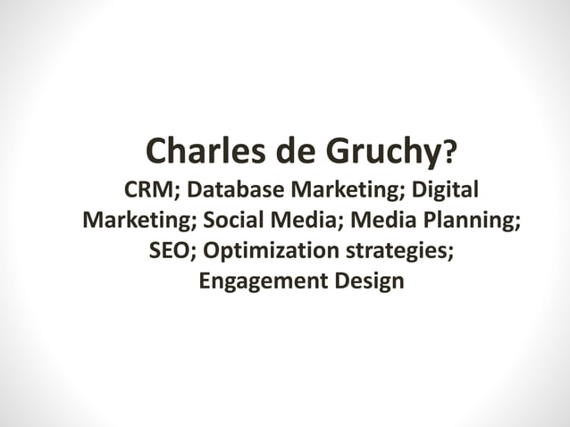 Charles de gruchy by Charles de Gruchy | PPT