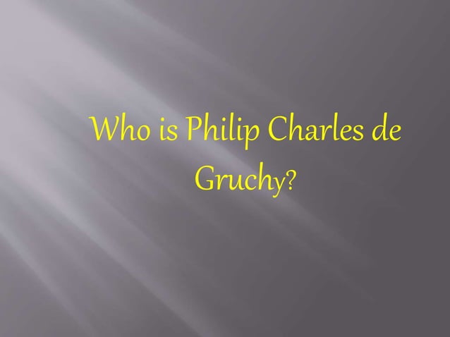 Charles de gruchy | PPT
