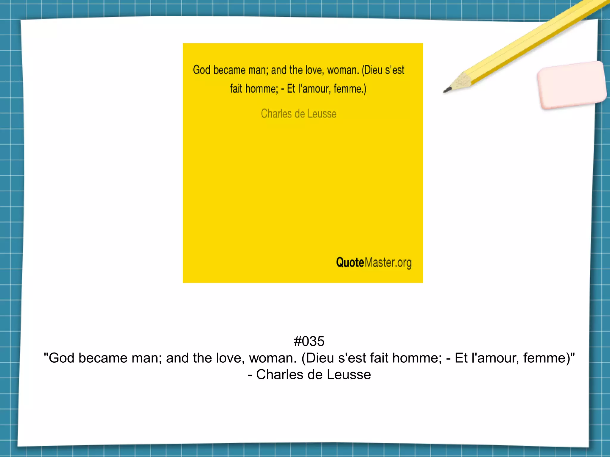 [Charles de Leusse][EN/FR] - Quotes/Citations | PPT