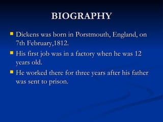 Charles Dickens | PPT | Fiction | Books and Literature
