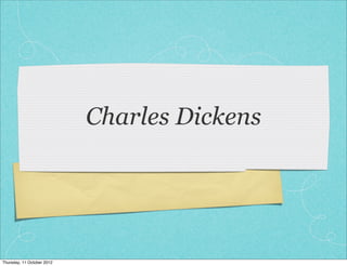 Charles dickens | PPT