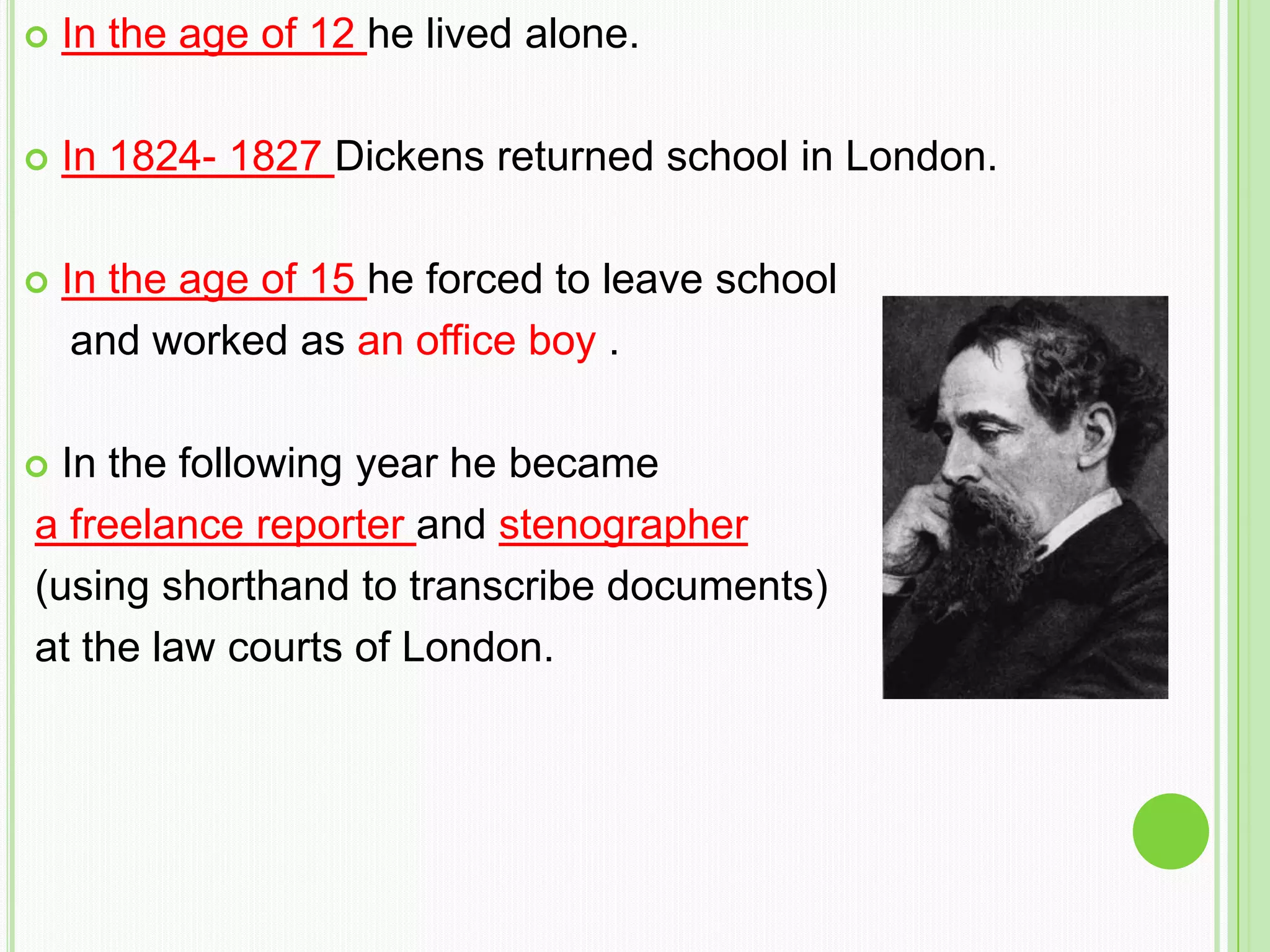 Charles dickens biography | PPTX