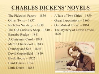 Charles dickens’ novels | PPTX | Books and Literature