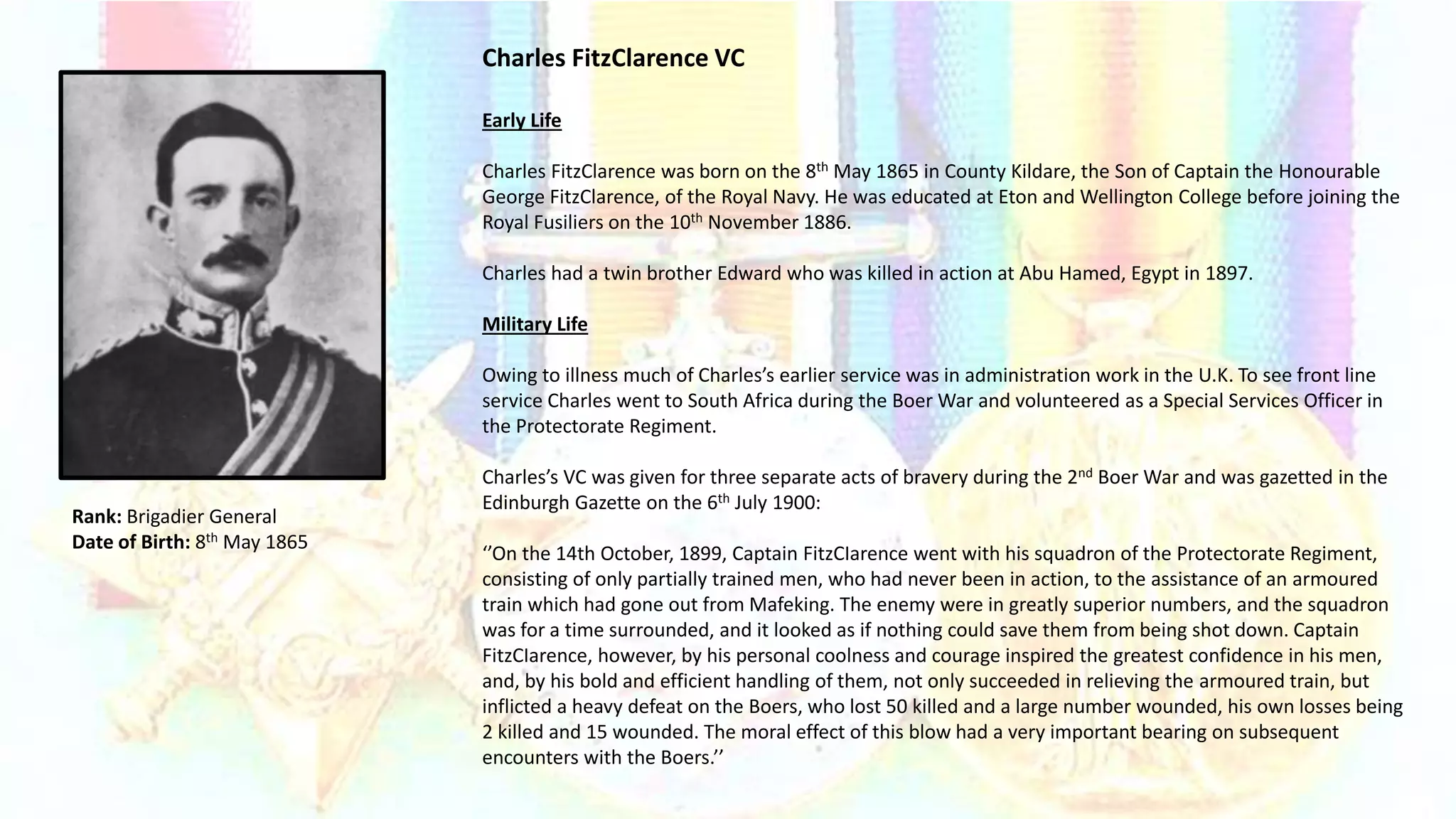 Charles fitzclarence | PPTX | Death, Injury, or Military Conflict | Sensitive Topics