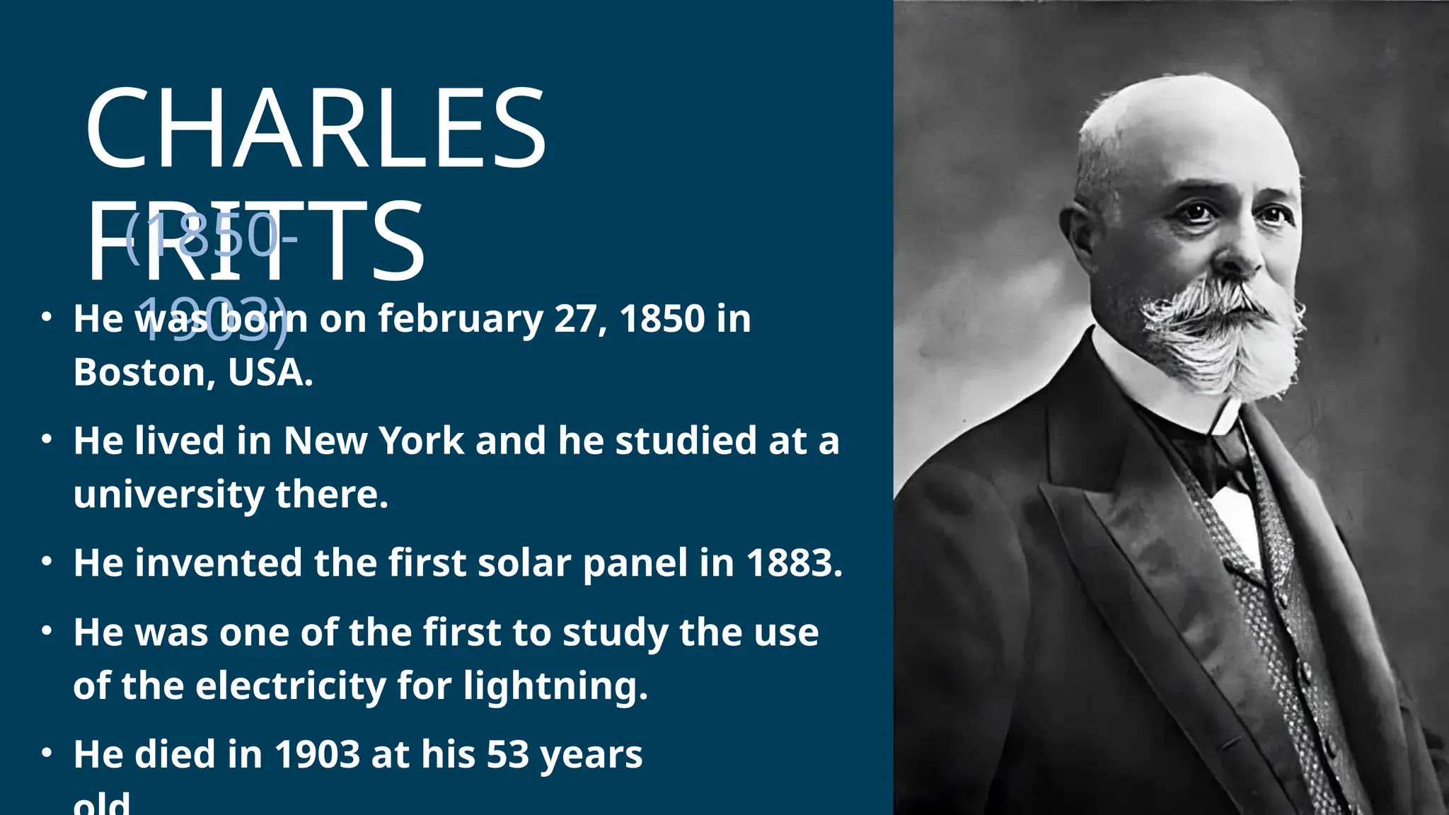 CHARLES FRITTS informacion bibliografica | PPT