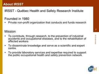 Establishing drivers to facilitate Knowledge translation in the OHS ...