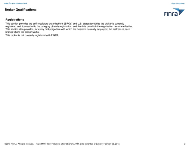 Charles grahamfinrabrokercheckreport | PPT