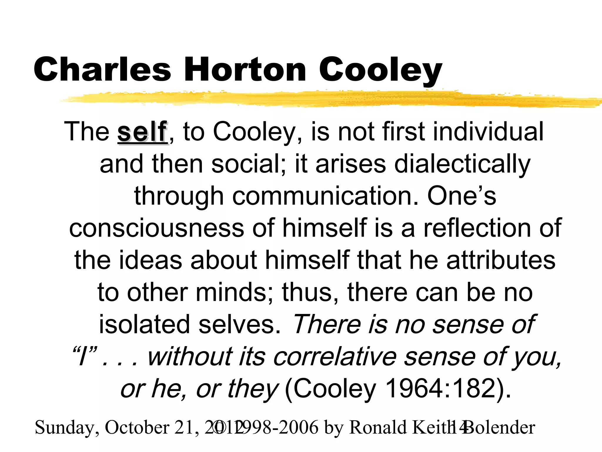 Charles horton cooley | PPT