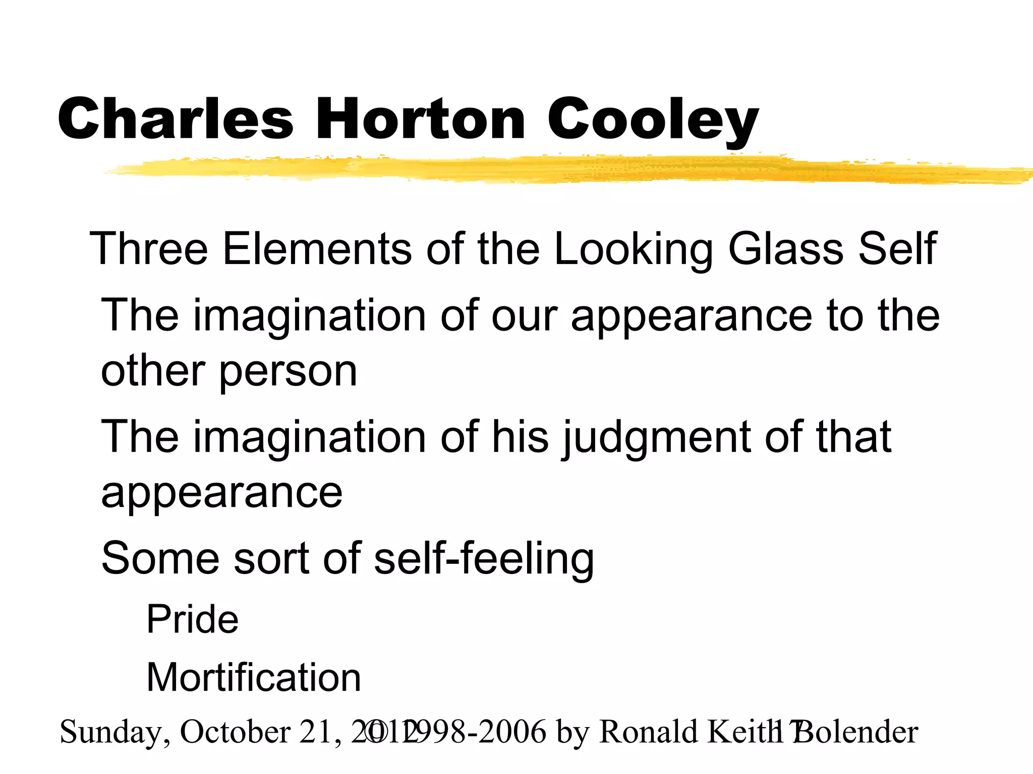 Charles horton cooley | PPT