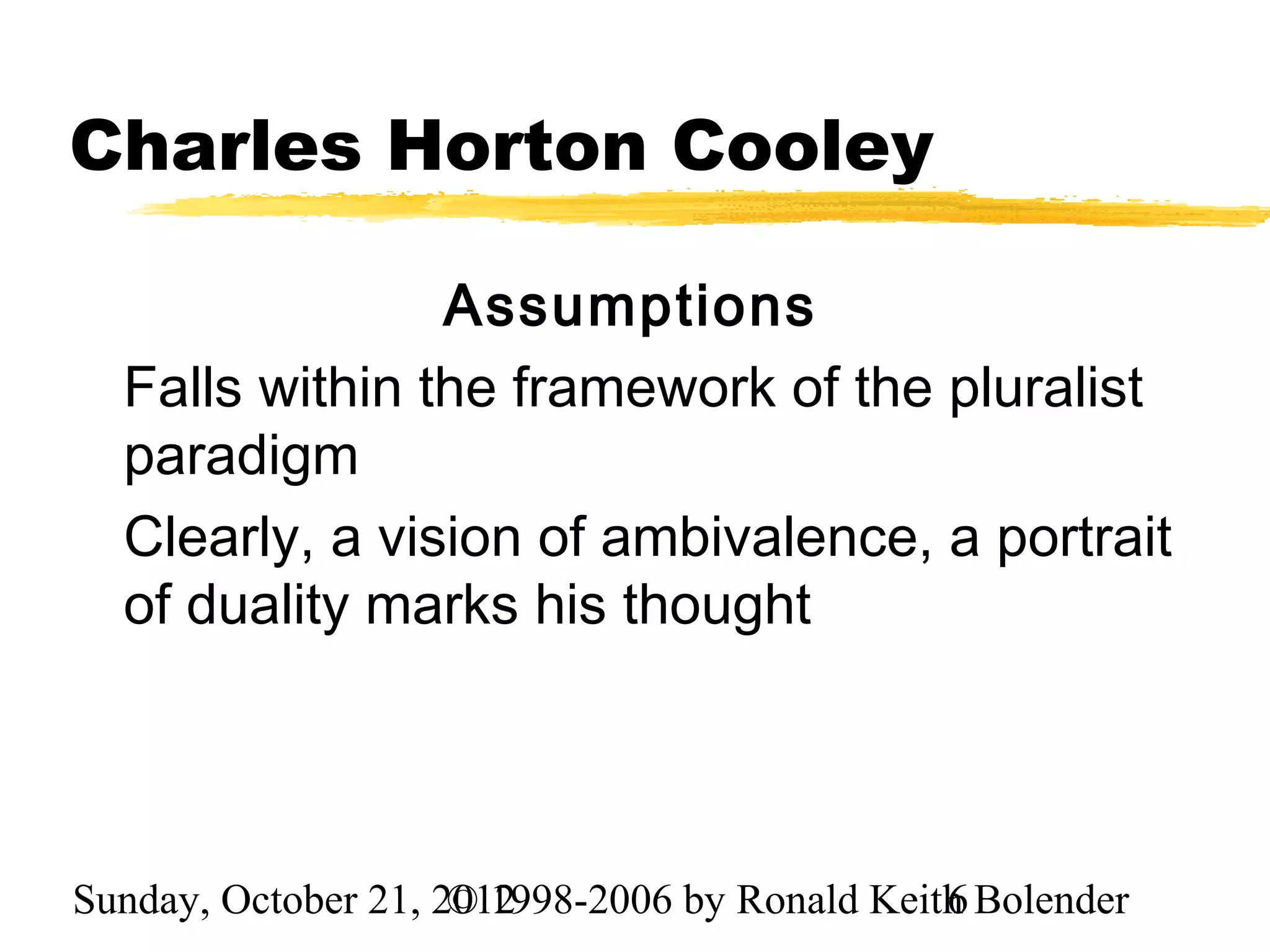 Charles horton cooley | PPT
