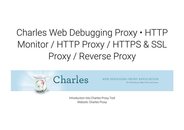 Charles http monitorwebproxy | PPT