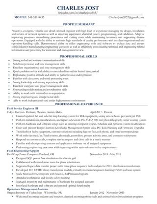 Charles jost resume | PDF