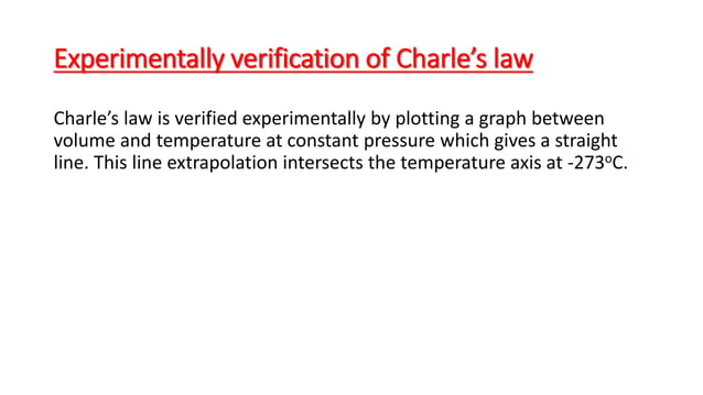 Charle's law | PPTX | Chemistry | Science
