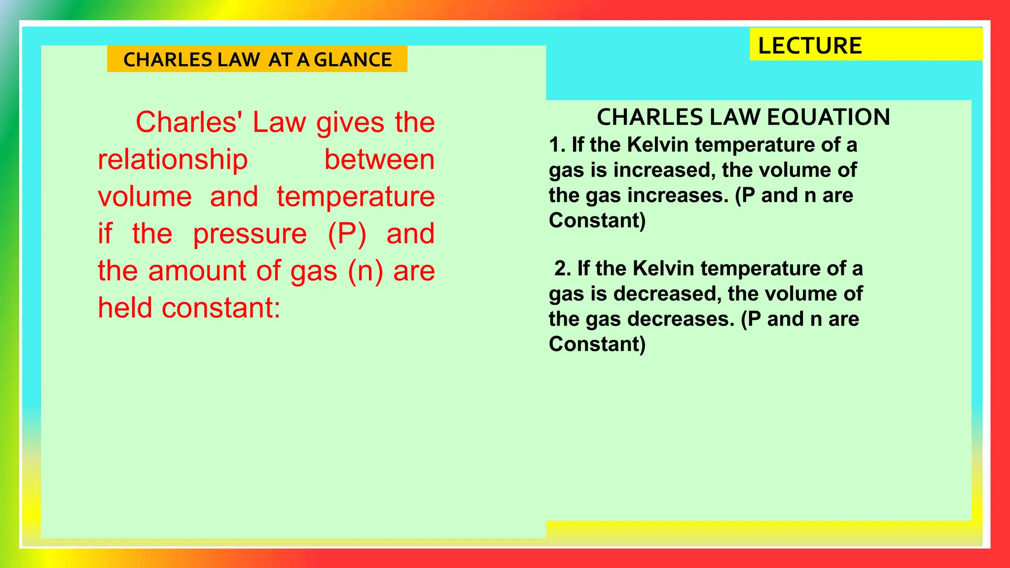 SIENCE MODULE- CHARLES LAW PRESENTATION.pptx | Chemistry | Science