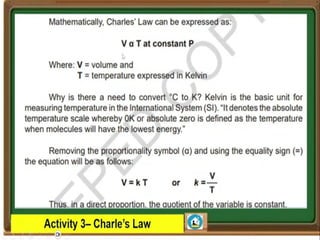 CHARLE'S LAW.ppt SCIENCE 10 QUARTER 4 GAS LAW | PPT
