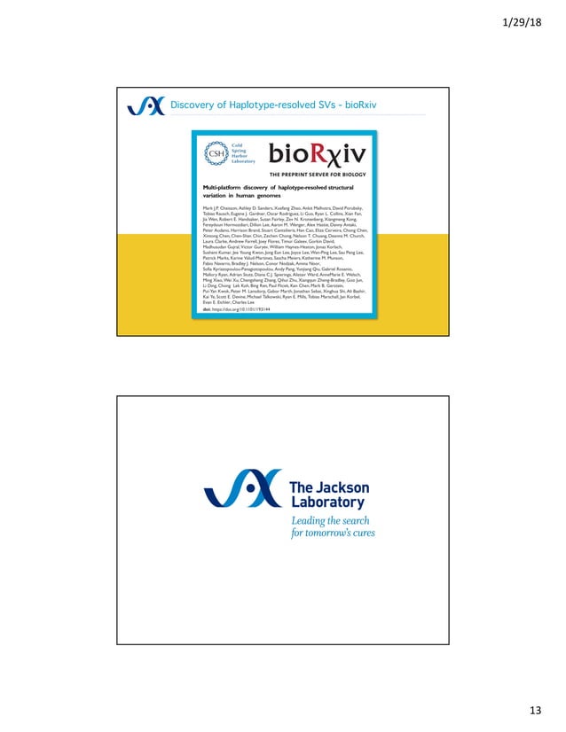 Charles lee human genome structural variant consortium update | PDF