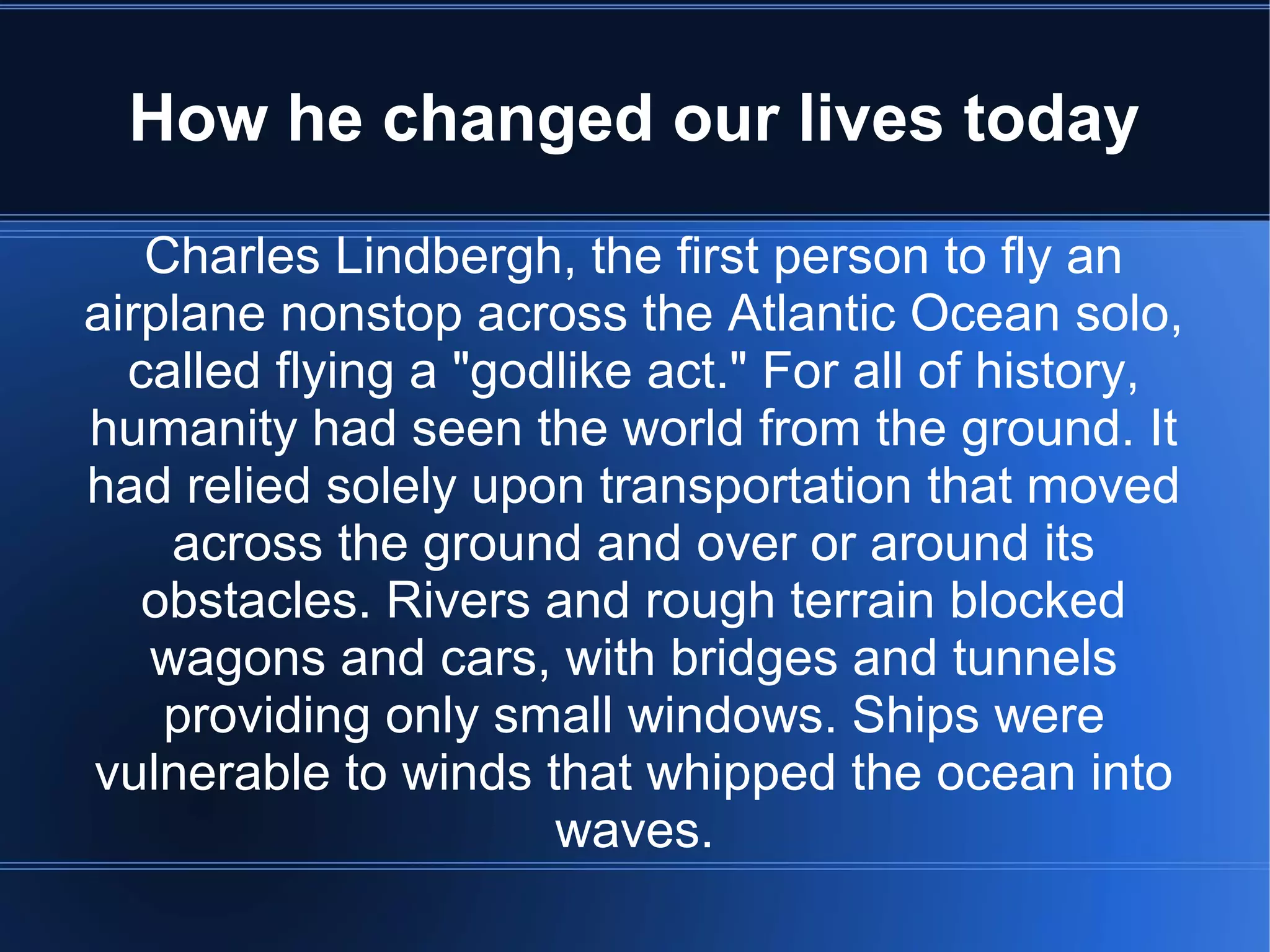 Charles lindbergh | PPT