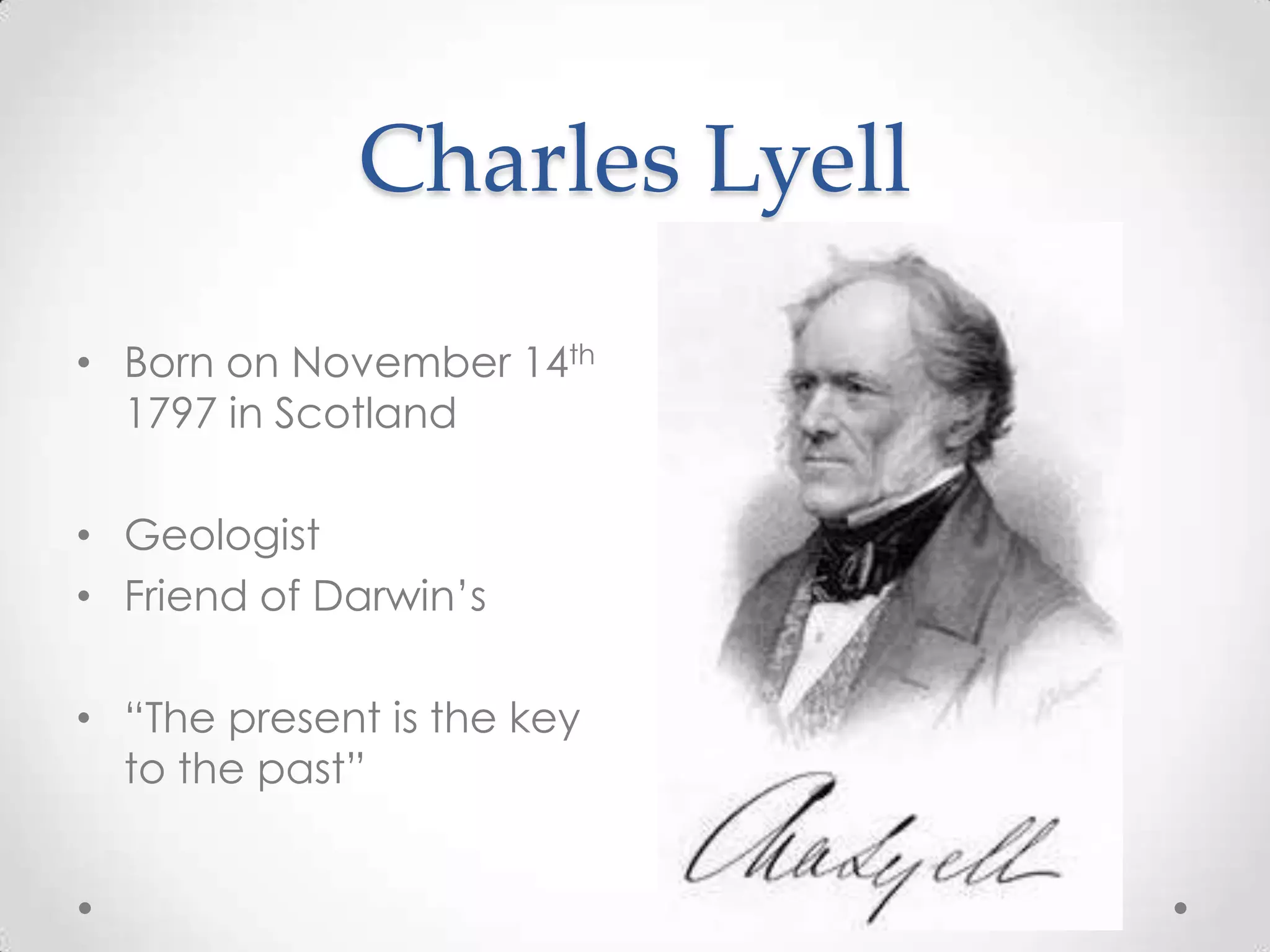 Charles lyell & jean baptiste lamarck | PPT