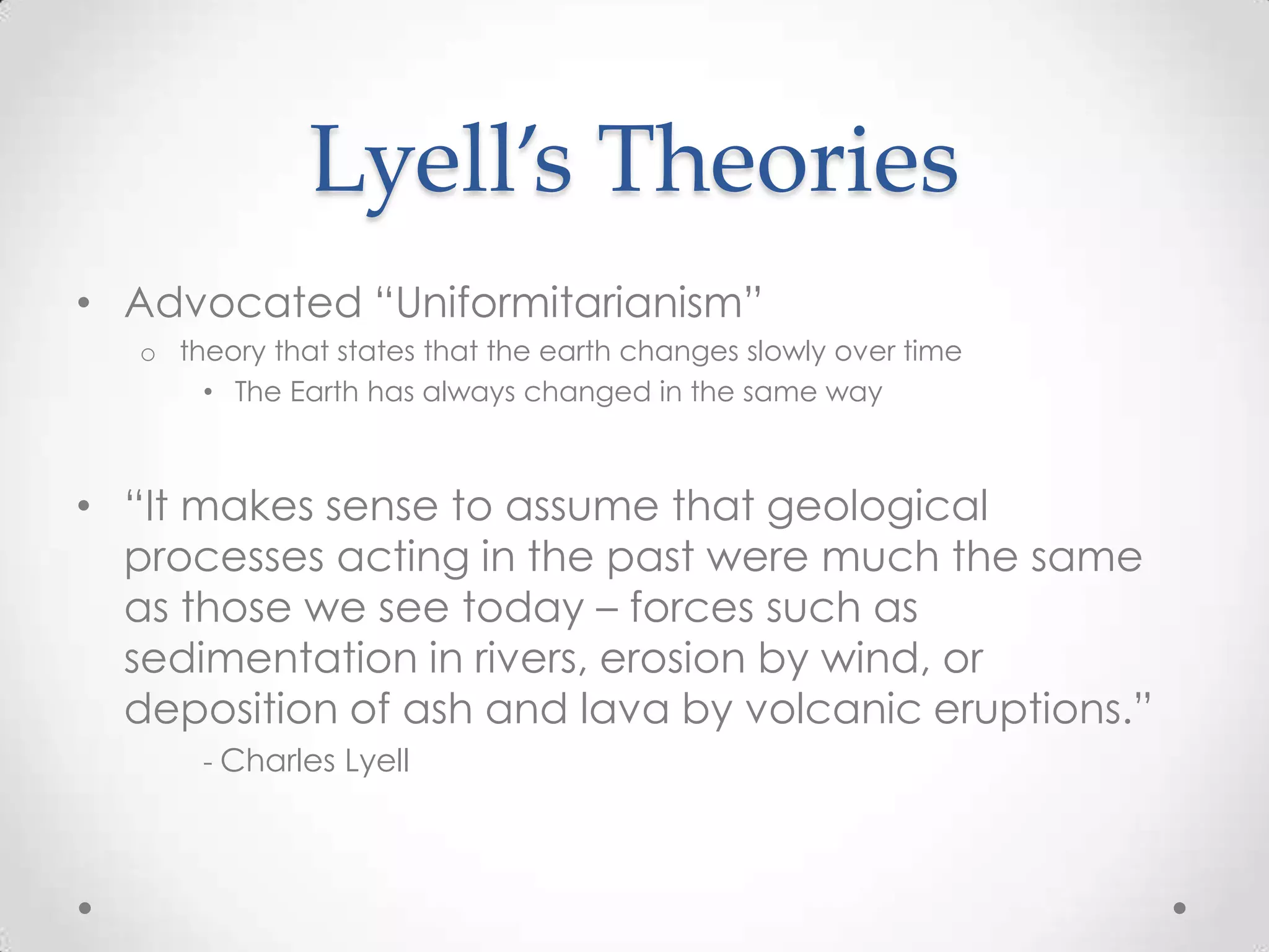 Charles lyell & jean baptiste lamarck | PPT