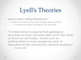 Charles lyell & jean baptiste lamarck | PPT