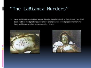 Rosemary Labianca Crime Scene Photos