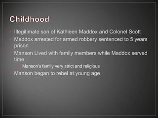 Charles manson | PPTX