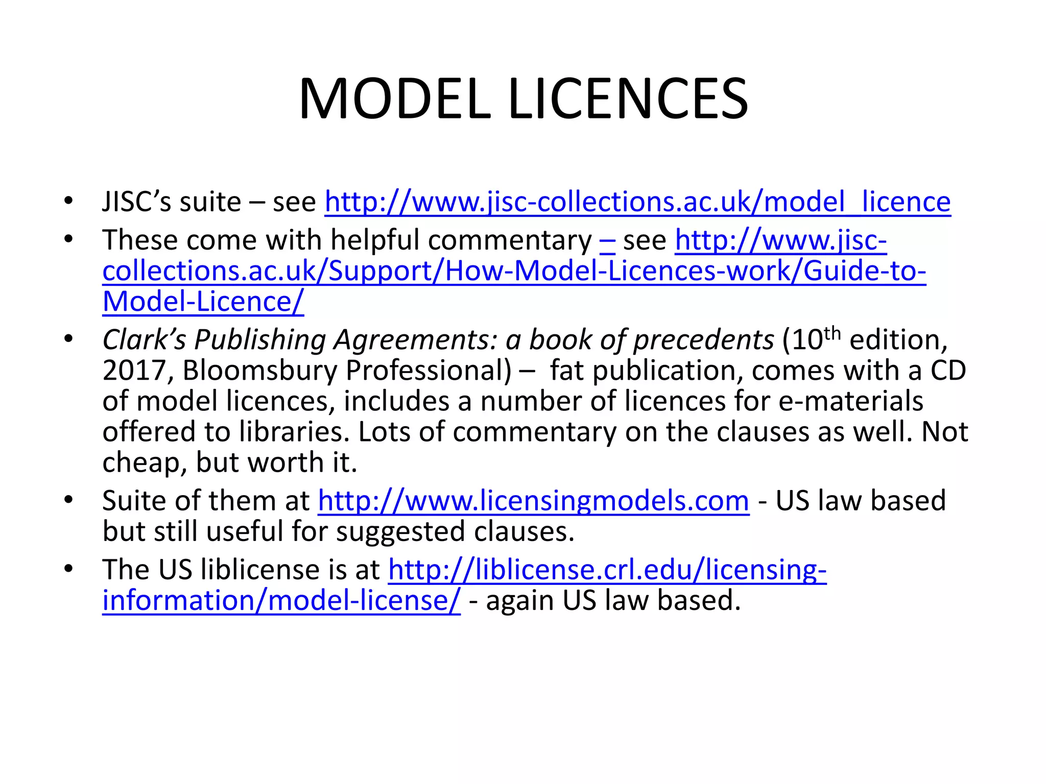 Management of Licences for Electronic Content | PPTX