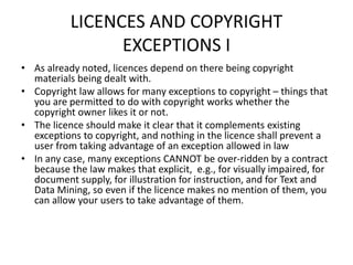 Management of Licences for Electronic Content | PPTX