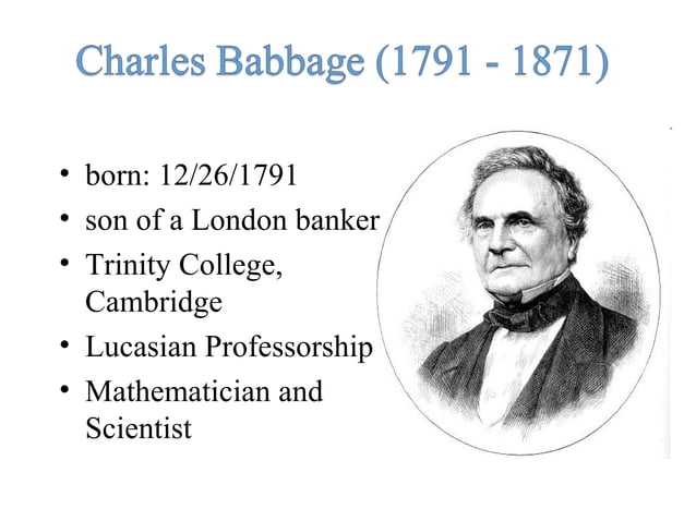 Charless babbage | PPT