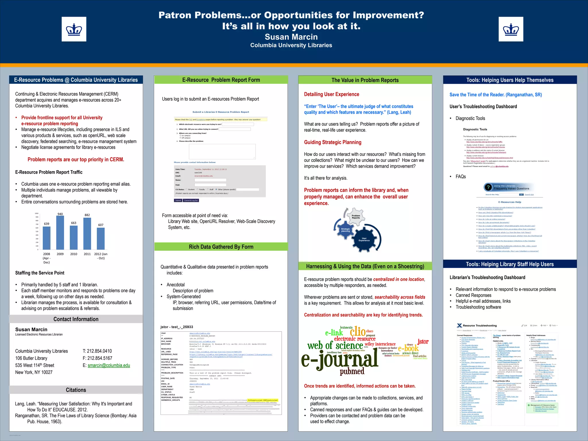 Patron Problems...or Opportunities for Improvement? It’s all in how you ...